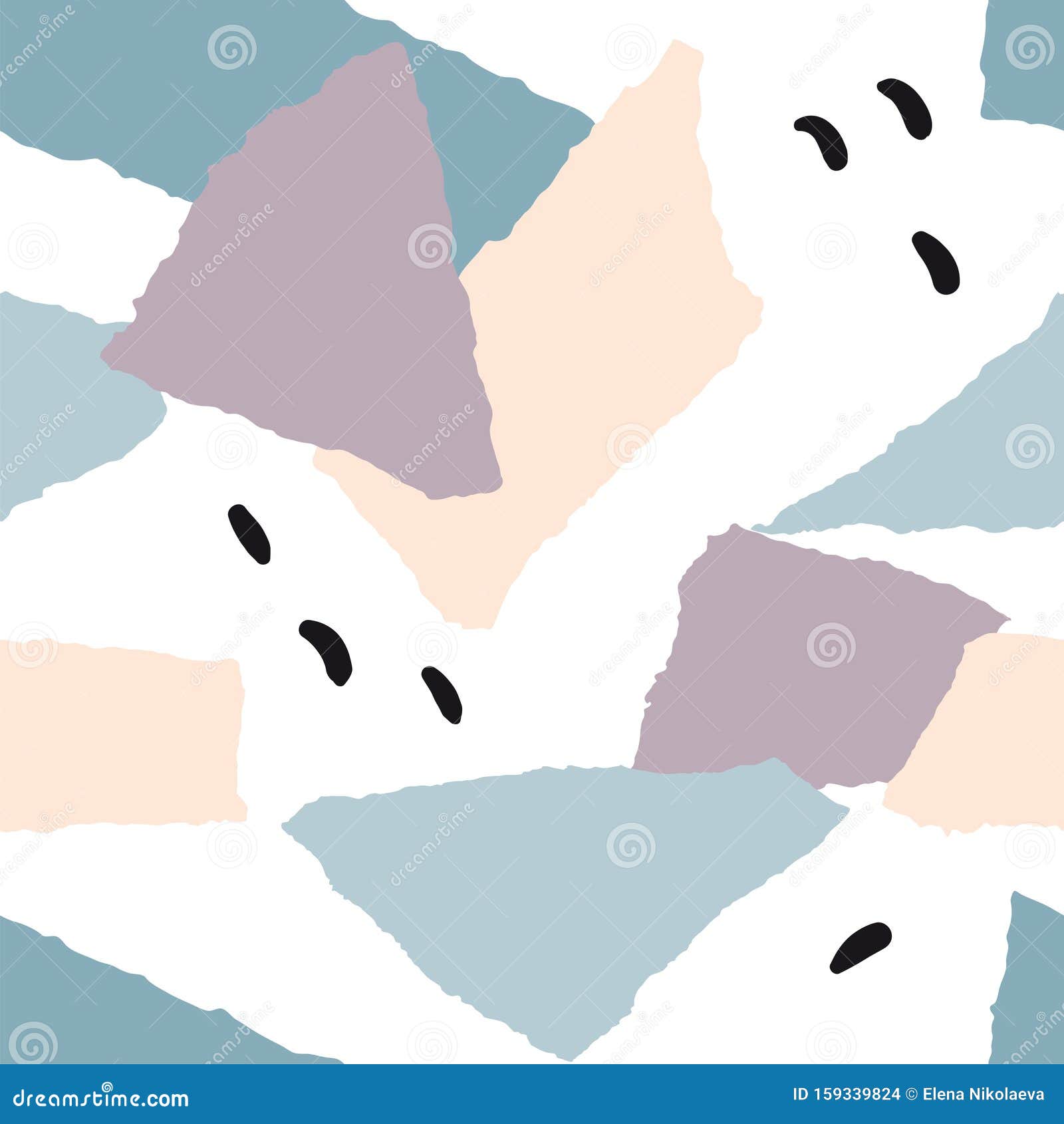 Pieces of Torn Paper Seamless Pattern Stock Vector - Illustration of ...