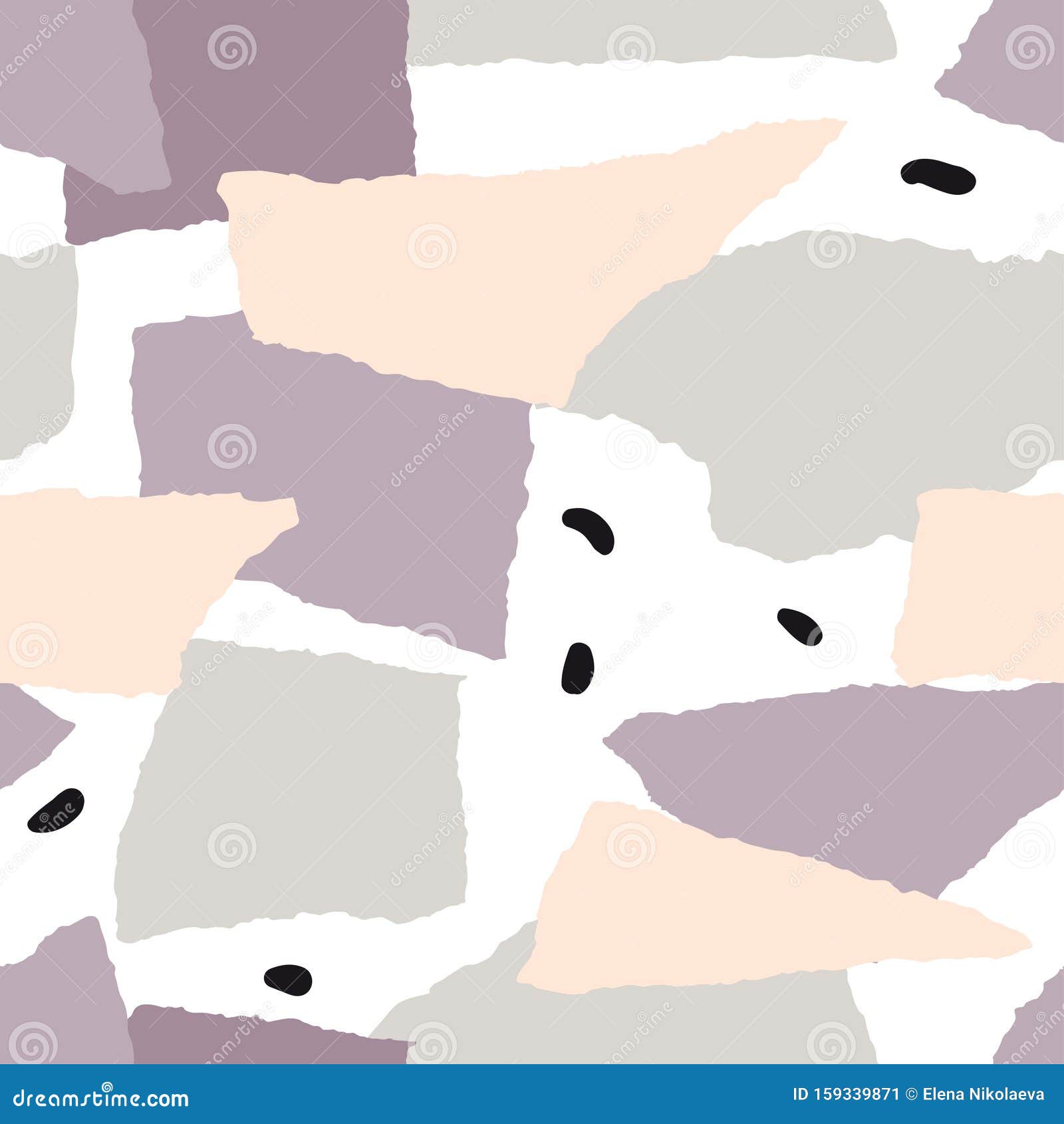 Pieces of Torn Paper Seamless Pattern Stock Vector - Illustration of ...