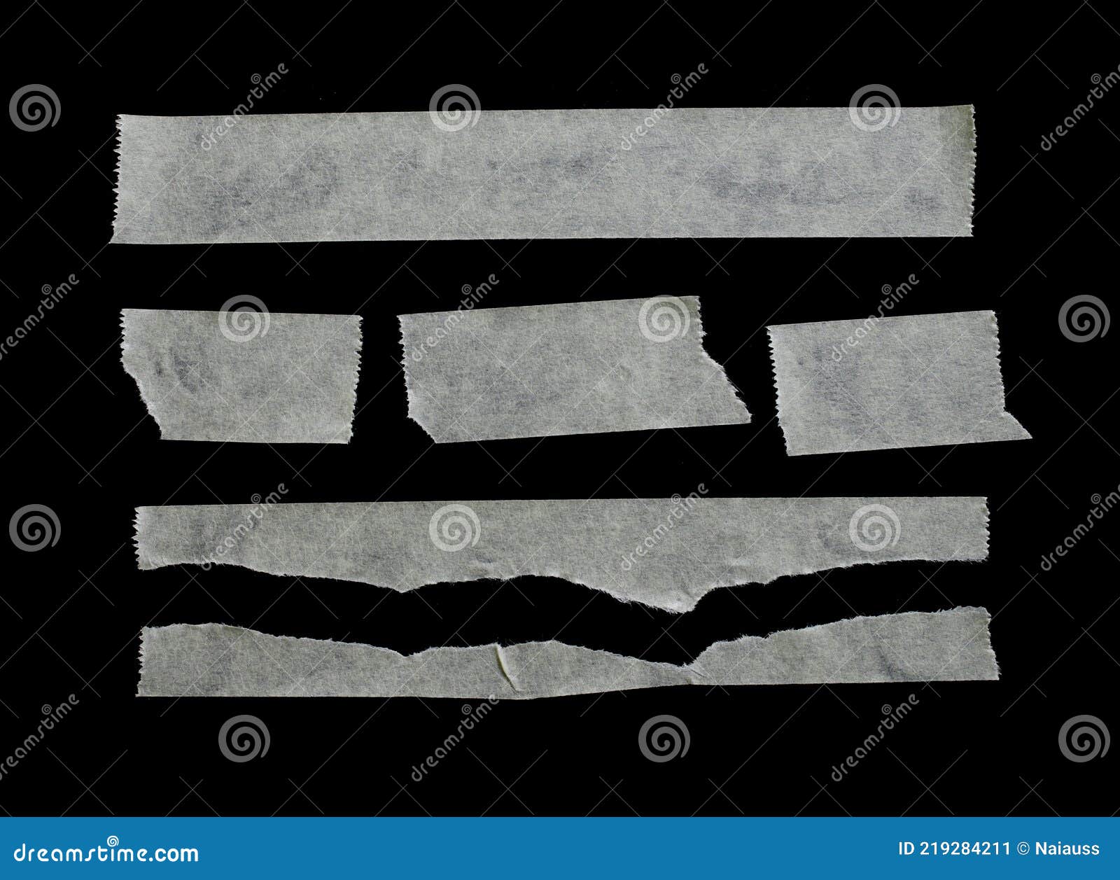 Pieces of torn paper stock image. Image of isolated - 219284211