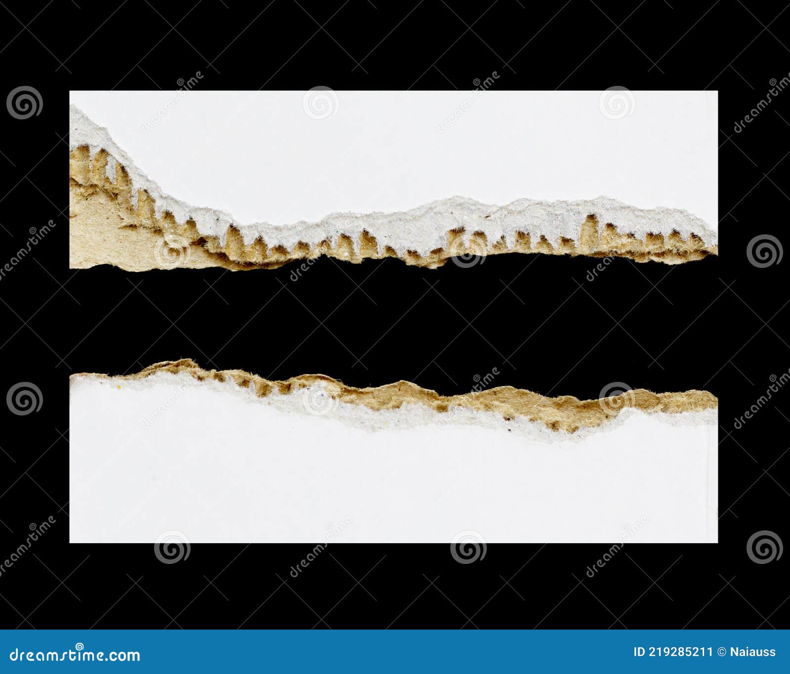Pieces of Torn Paper Texture Background Stock Image - Image of margin ...