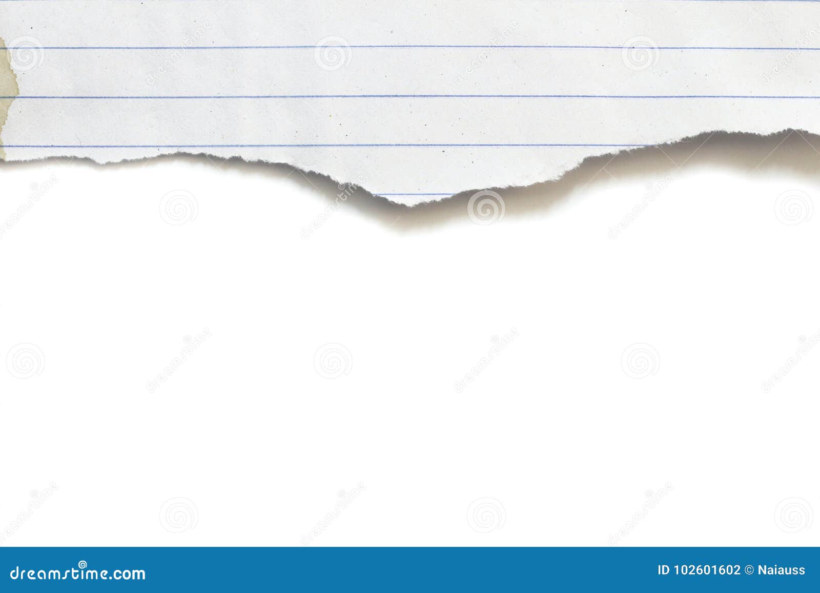 Torn rip paper stock photo. Image of card, blank, document - 102601602