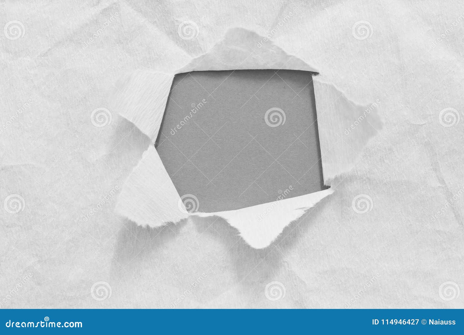 Torn rip paper stock image. Image of mono, notepaper - 114946427