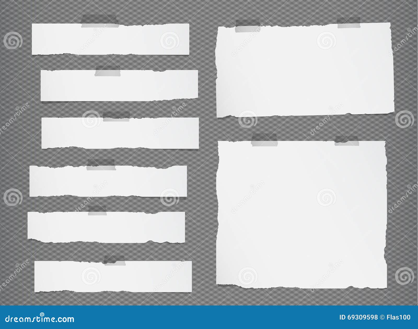 Striped Torn Paper Layout Vector Illustration | CartoonDealer.com #27163310