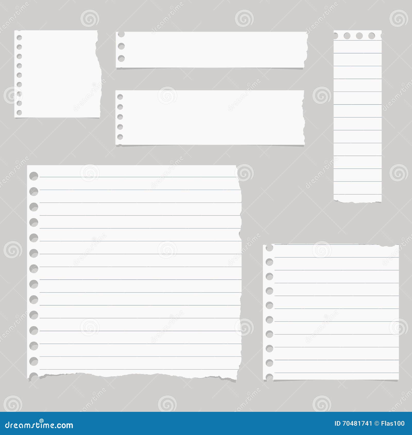 Ripped Piece Of Lined Paper