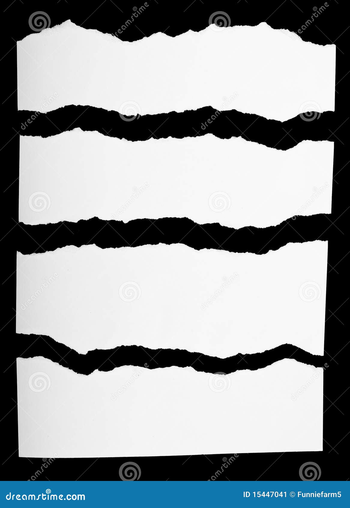 Ripped White Paper Edge