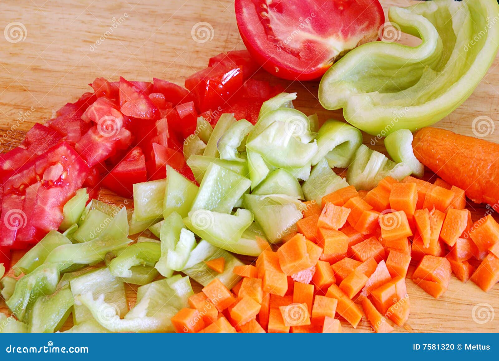 Pieces of vegetables stock photo. Image of food, salad - 7581320