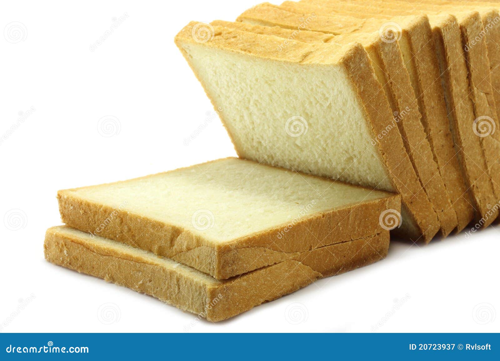 Pieces of white bread stock image. Image of object, foods - 20723937