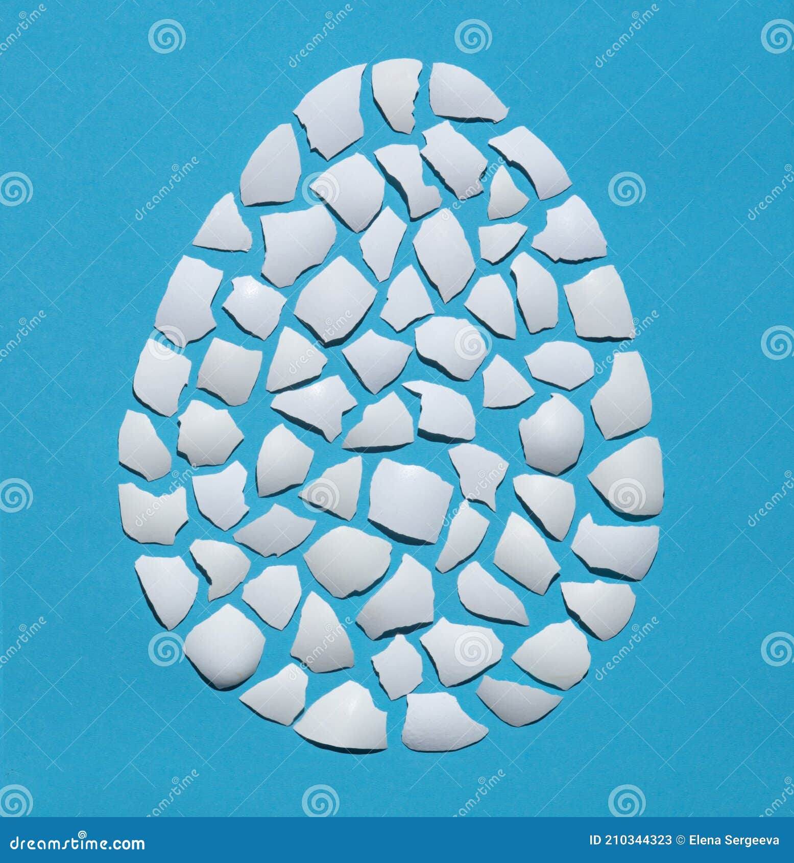Eggshell Mosaic, Easter Pattern Stock Image - Image of crash, broke ...