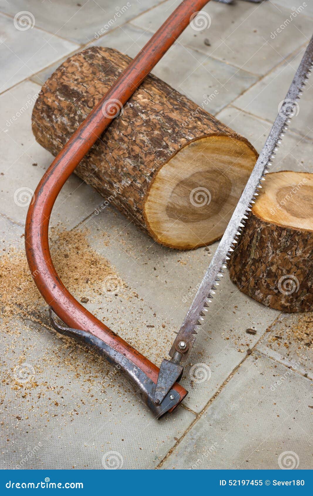 Pieces of Wood Sawn Off for Birdhouse Stock Image - Image of manual ...