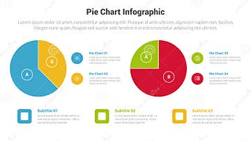 Piechart or Pie Chart Diagram Infographics Template Diagram with 2 ...
