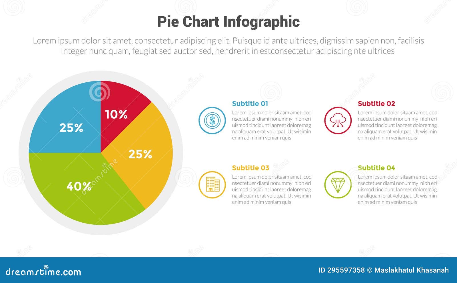 Piechart Or Pie Chart Diagram Infographics Template Diagram With 4 ... Piechart Or Pie Chart Diagram Infographics Template Diagram With 4 ...