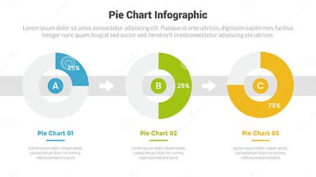 Piechart or Pie Chart Diagram Infographics Template Diagram with 3 ...
