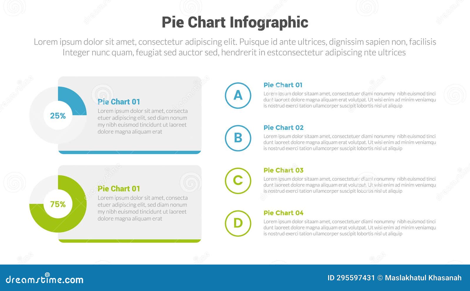 Piechart or Pie Chart Diagram Infographics Template Diagram with 2 ...