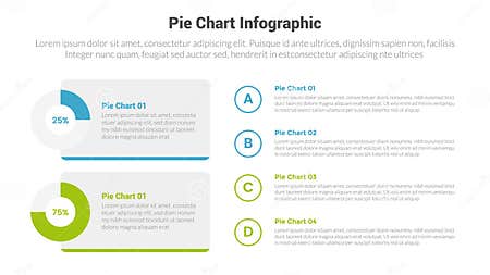 Piechart or Pie Chart Diagram Infographics Template Diagram with 2 ...