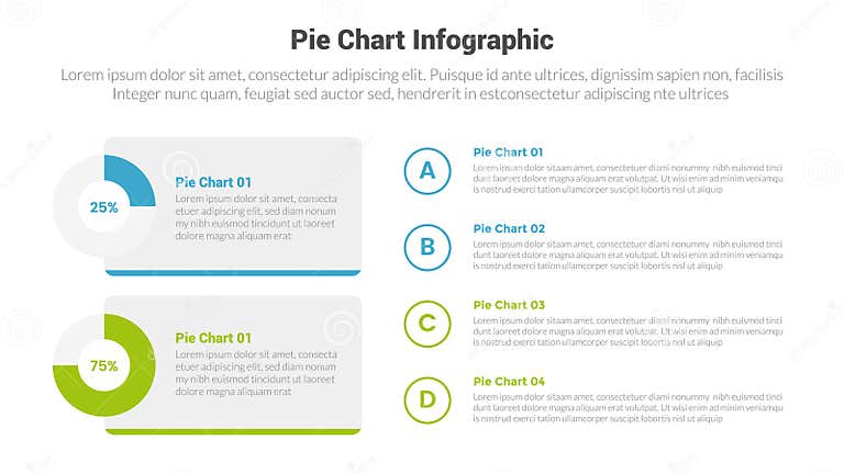 Piechart or Pie Chart Diagram Infographics Template Diagram with 2 ...