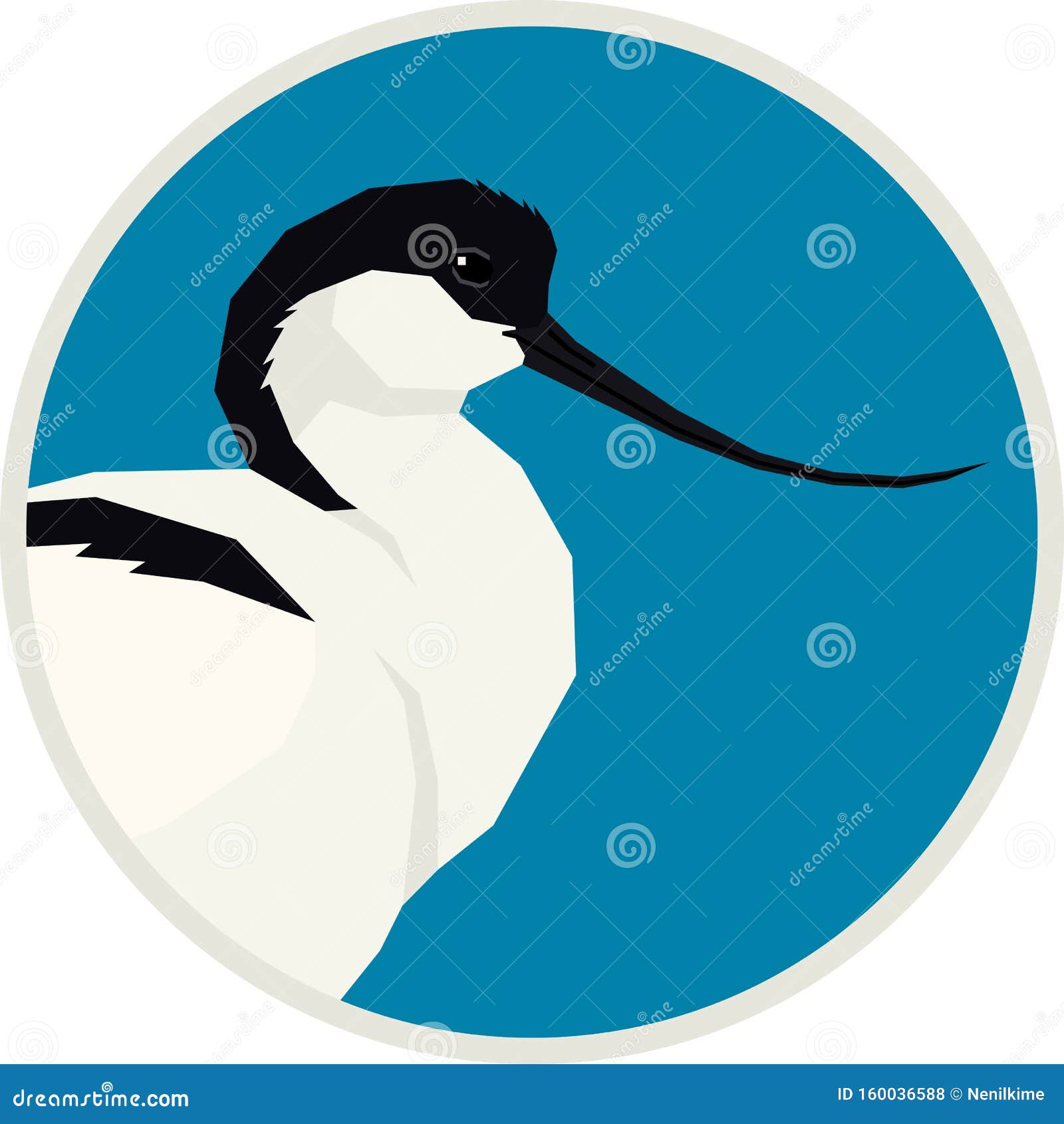 Avocet Stock Illustrations – 114 Avocet Stock Illustrations, Vectors ...