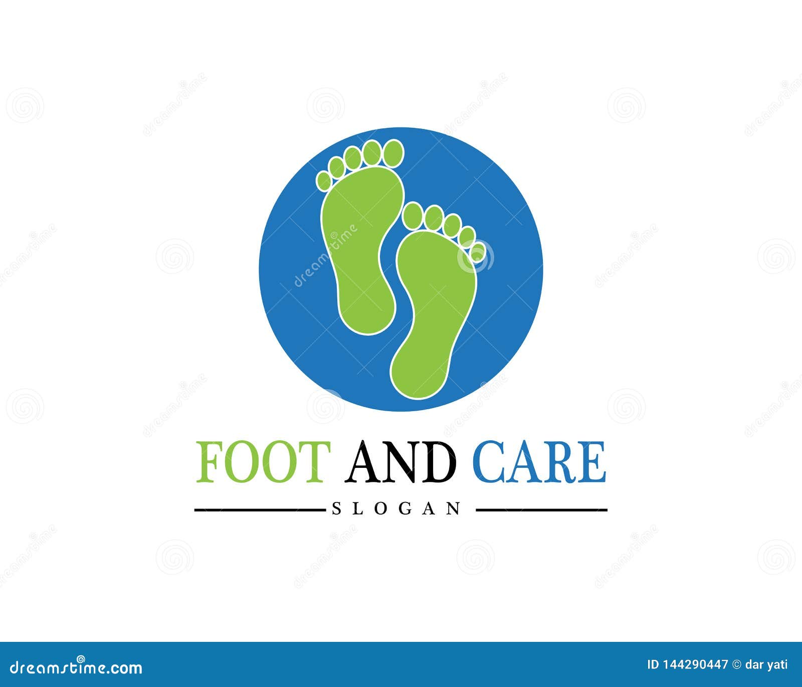 Pied Logo Template Design illustration de vecteur. Illustration du ...