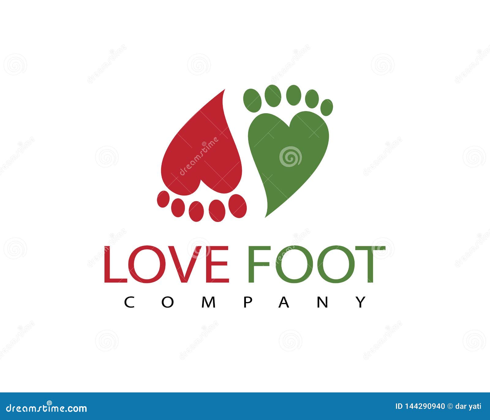 Pied Logo Template Design illustration stock. Illustration du cheville ...