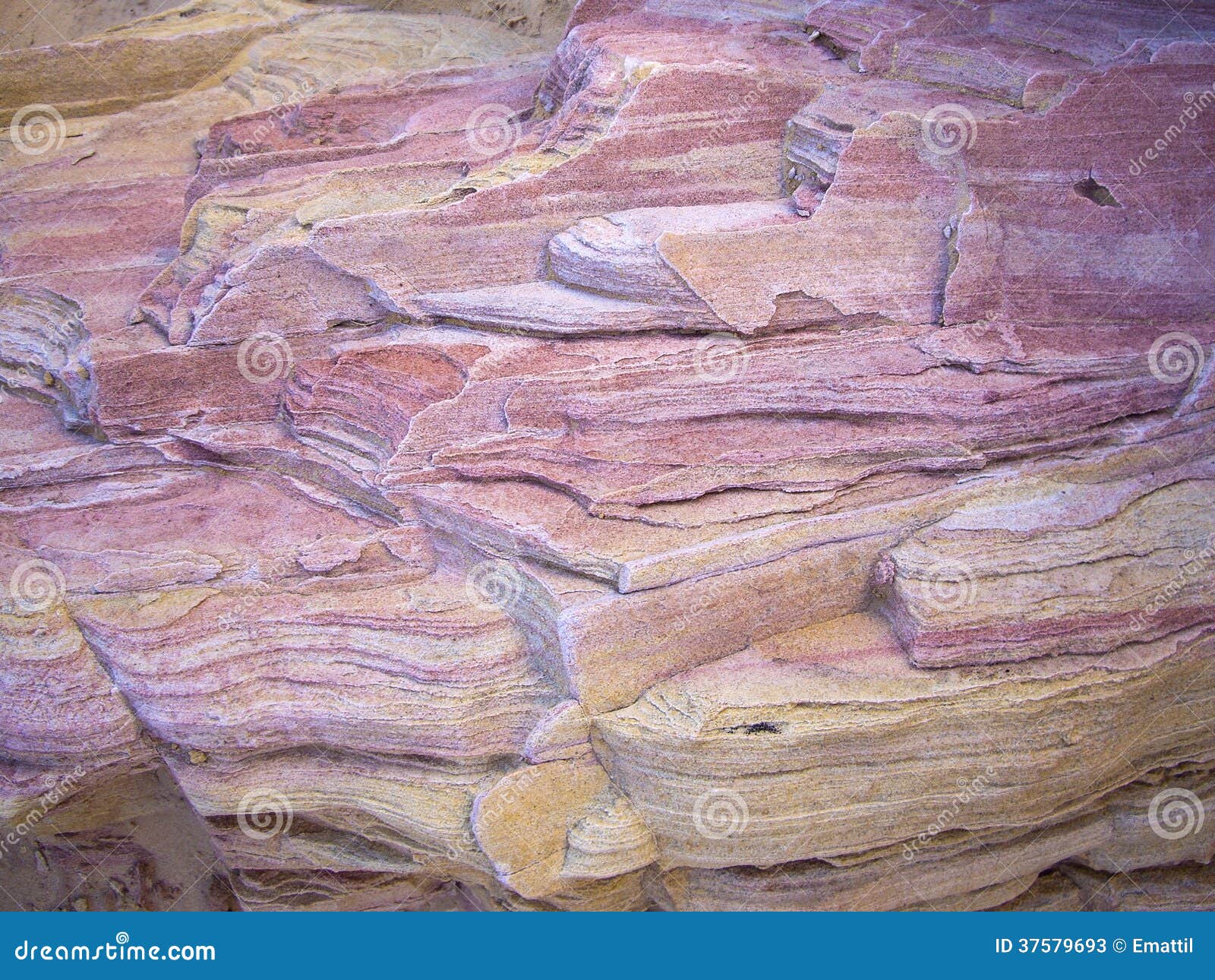 Piedra Arenisca Rosada Y Amarilla Imagen de archivo - Imagen de ...