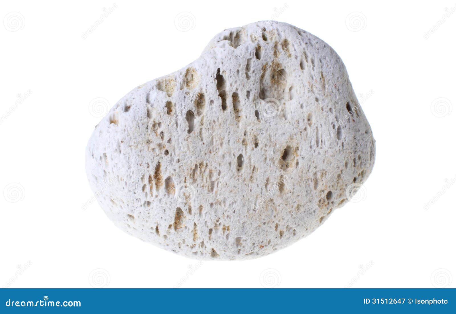 Piedra De Piedra Pómez Aislada Imagen de archivo - Imagen de desgastado ...