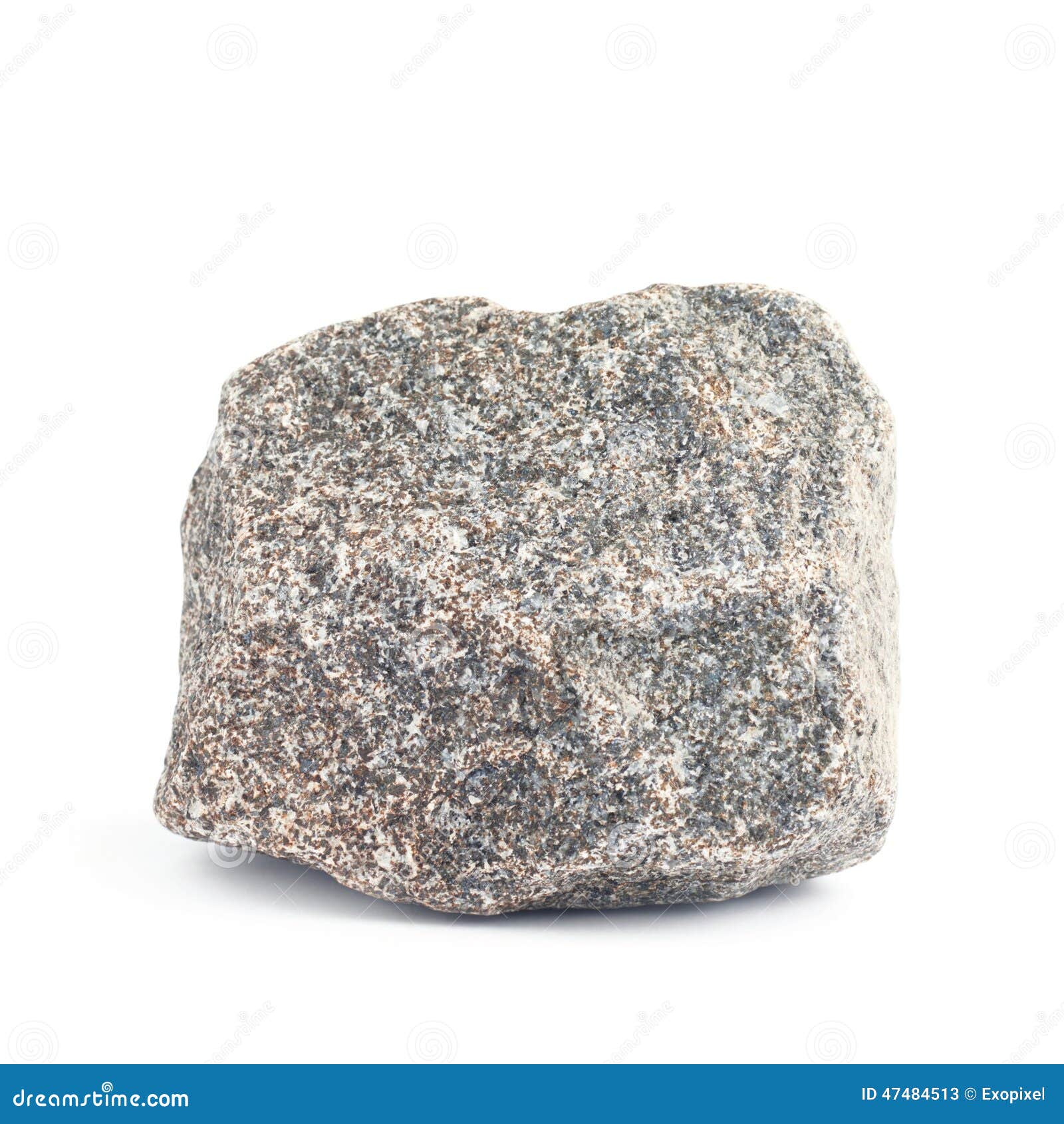 Piedra del granito aislada imagen de archivo. Imagen de textura - 47484513