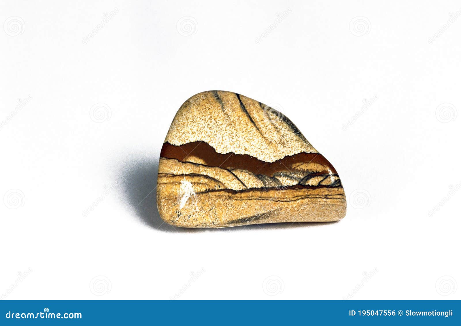 Piedra Jasper Horizontal Sobre Fondo Blanco Foto de archivo - Imagen de ...