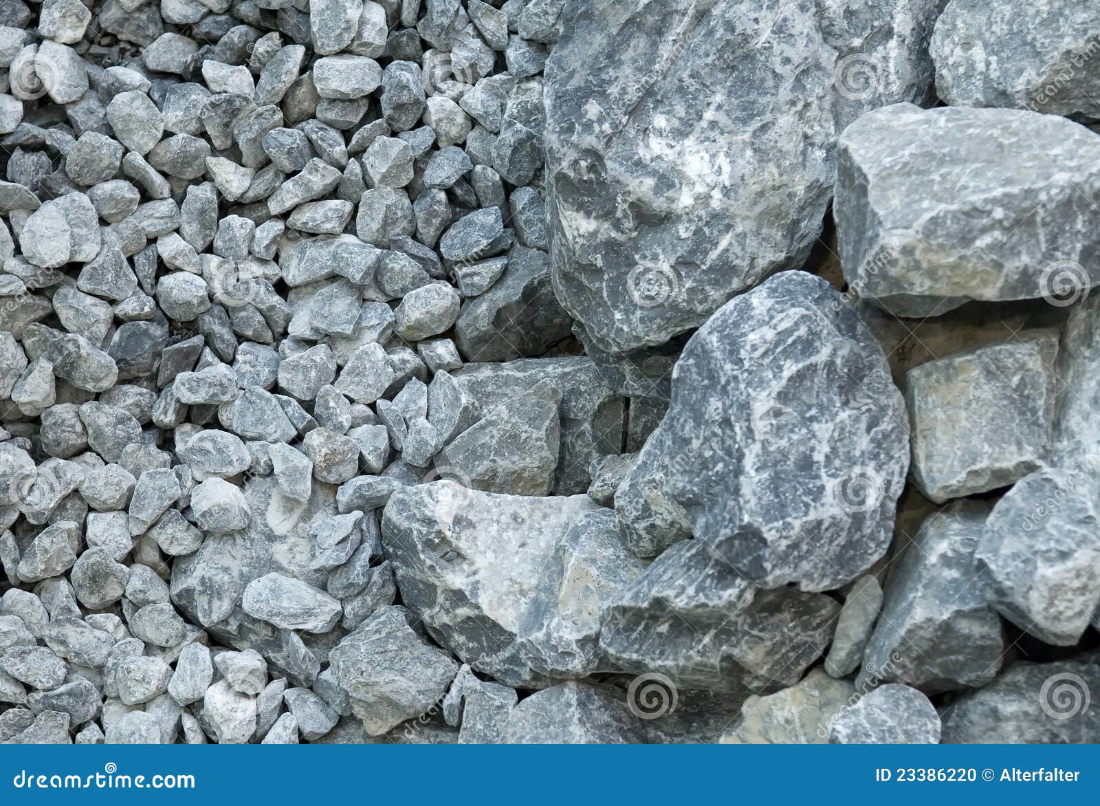 Piedras grises foto de archivo. Imagen de hueco, machacado - 23386220