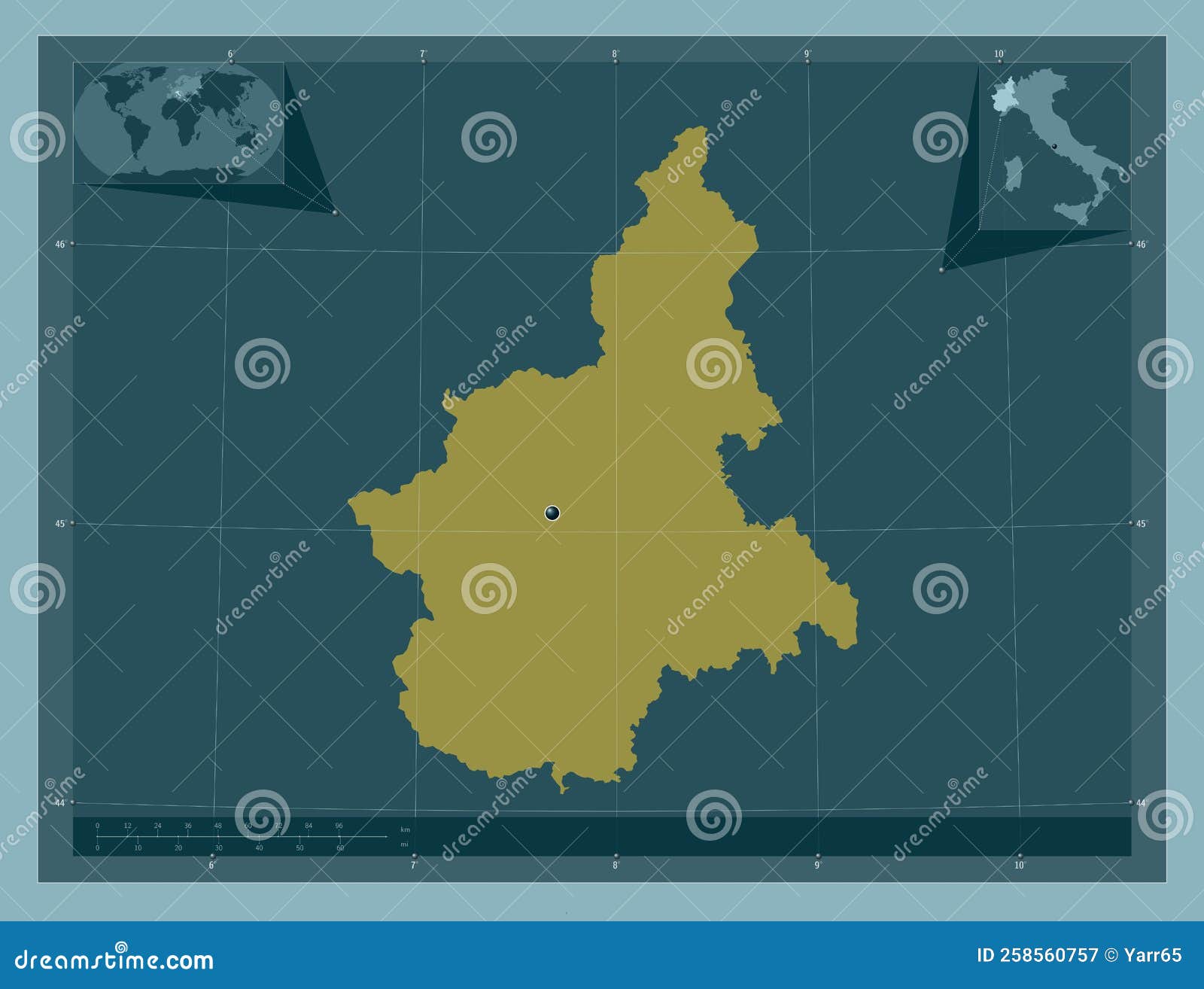 Piemonte, Italy. Solid. Capital Stock Illustration - Illustration of ...