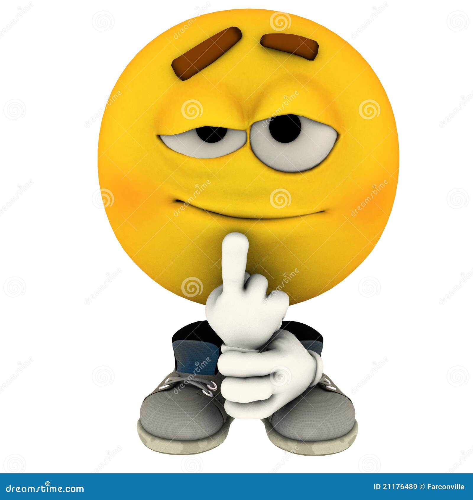 Piense stock de ilustración. Ilustración de adorable - 21176489