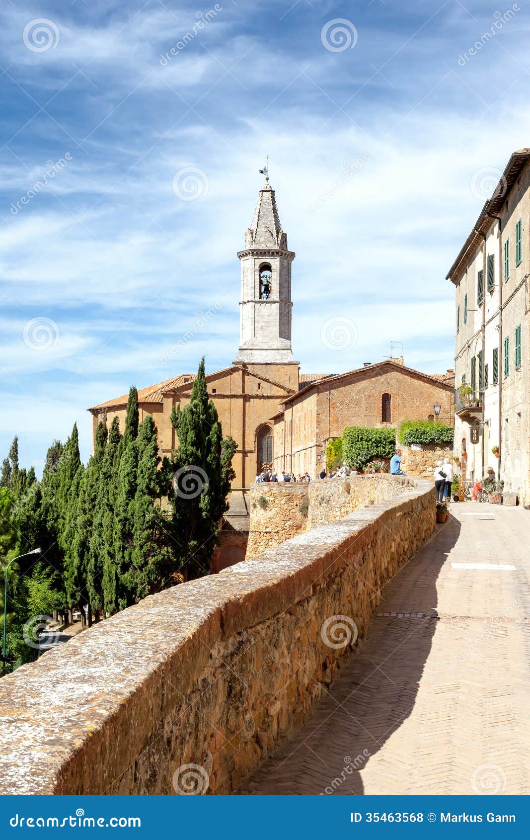 Pienza Church stock photo. Image of church, life, autumn - 35463568