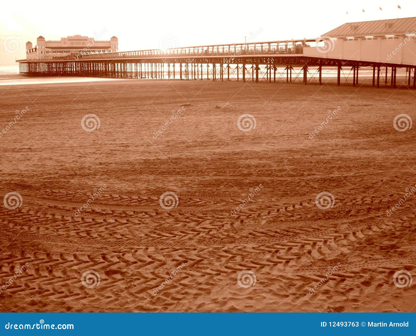 The Pier stock image. Image of oceanfront, beach, levee - 12493763