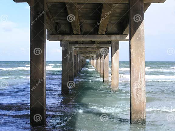 Pier stock image. Image of concrete, blue, structures, ocean - 23293