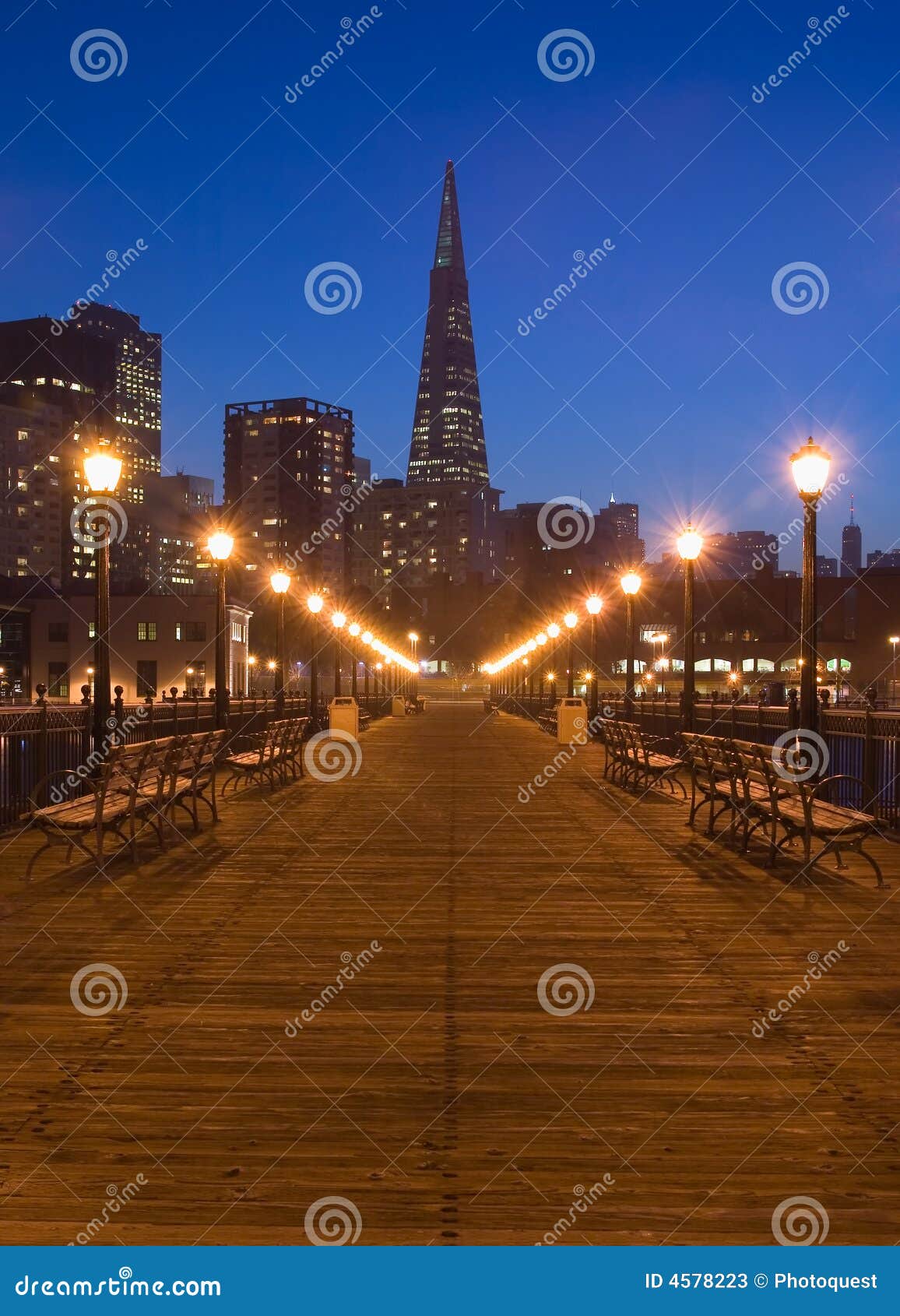 Pier 7 in San Francisco stock image. Image of historic - 4578223