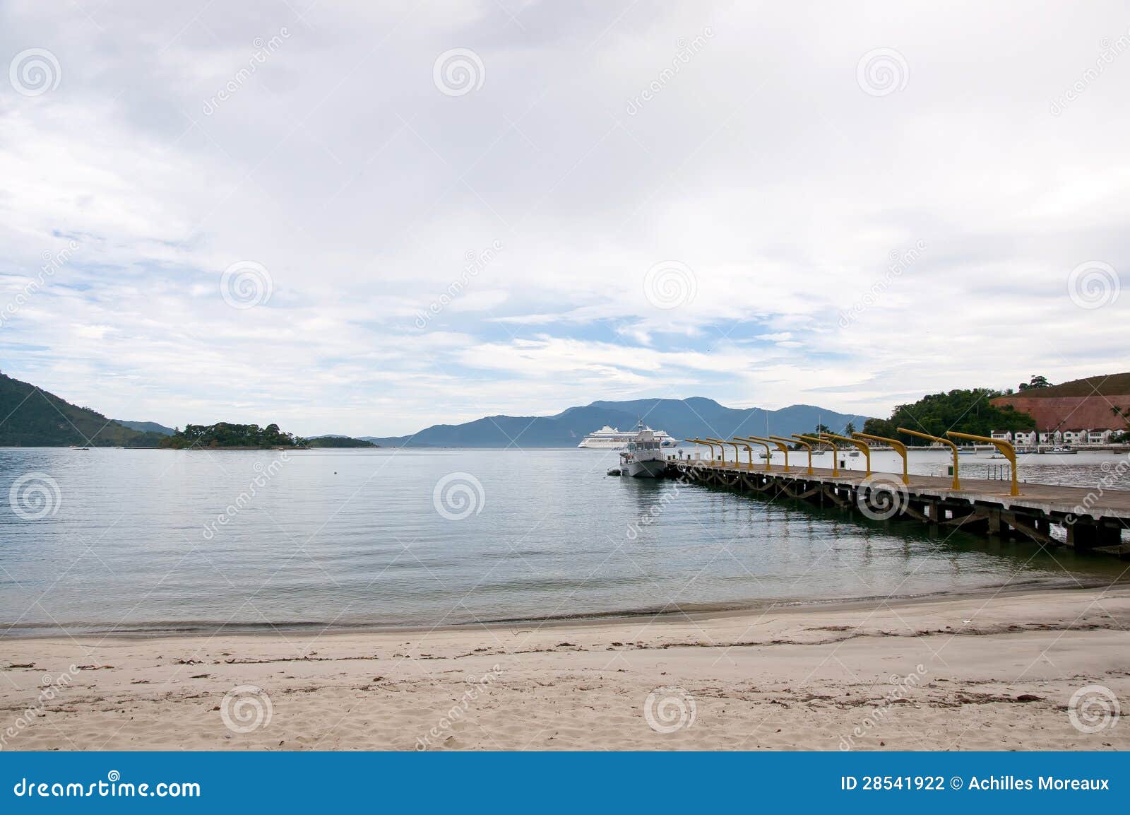 Pier in Brazil stock photo. Image of railings, pier, angra - 28541922