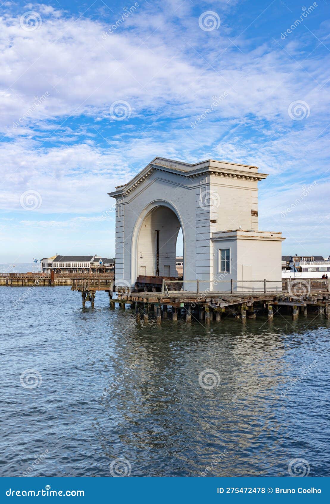Pier 43 Ferry Arch stock photo. Image of arch, america - 275472478