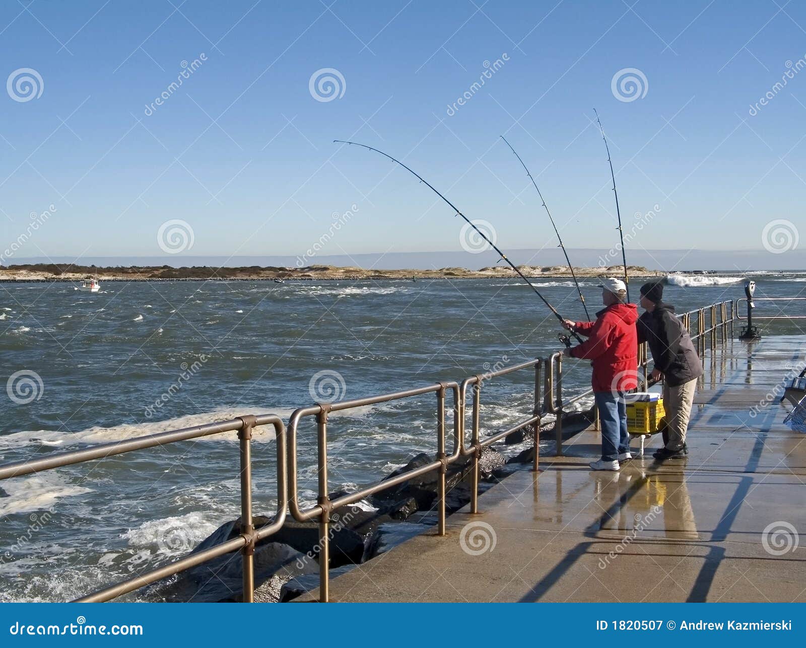 Pier Fishing stock image. Image of pier, horizon, outdoors - 1820507