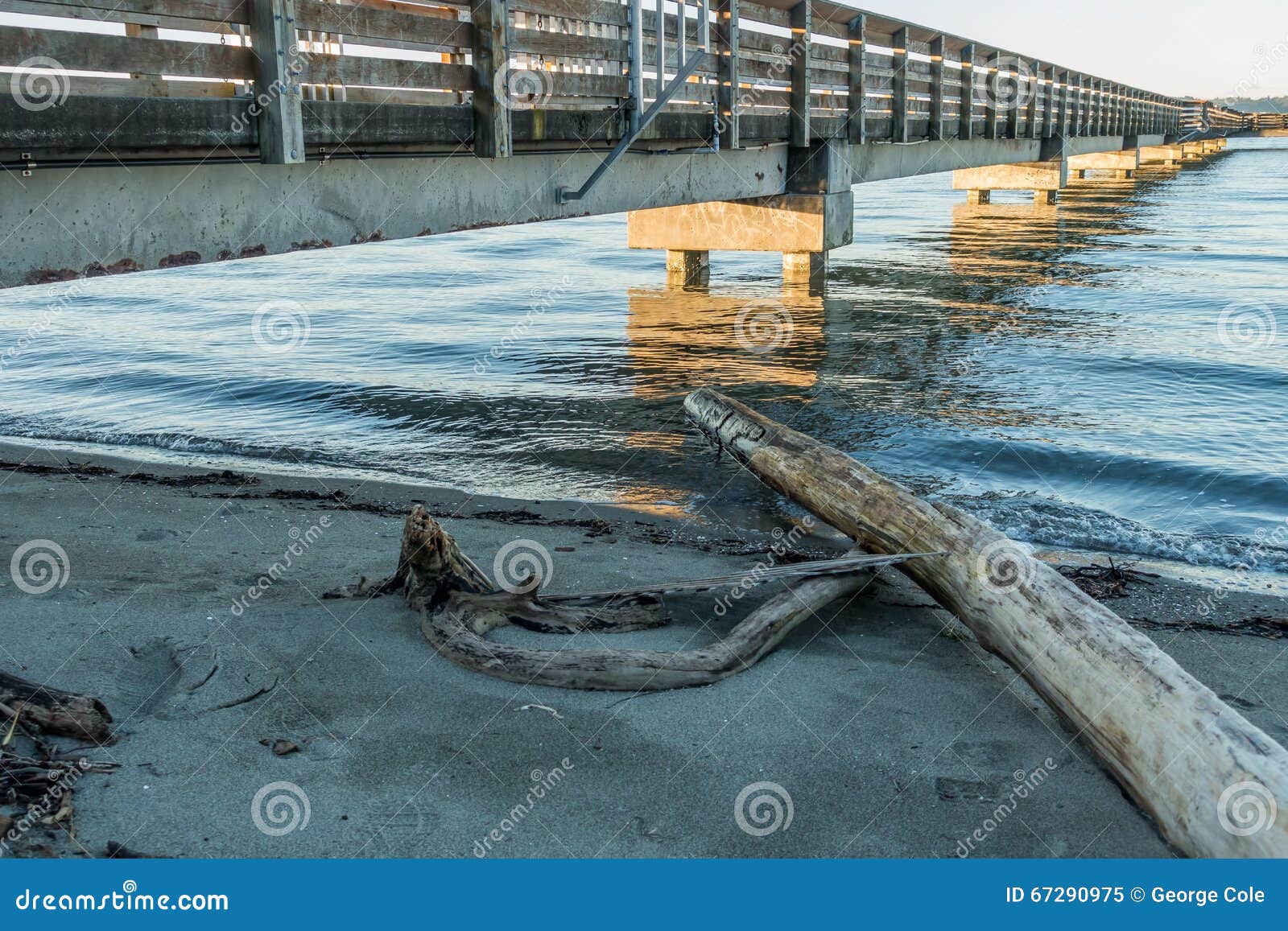 Pier at High Tide 2 stock image. Image of nature, sound - 67290975