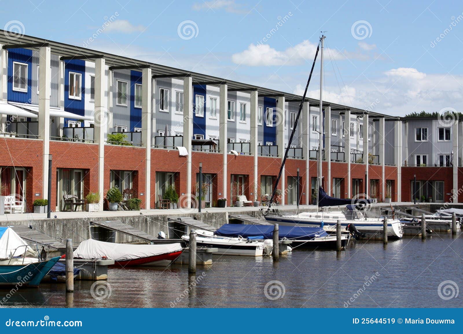 Pier houses stock image. Image of housing, building, scaffolding - 25644519