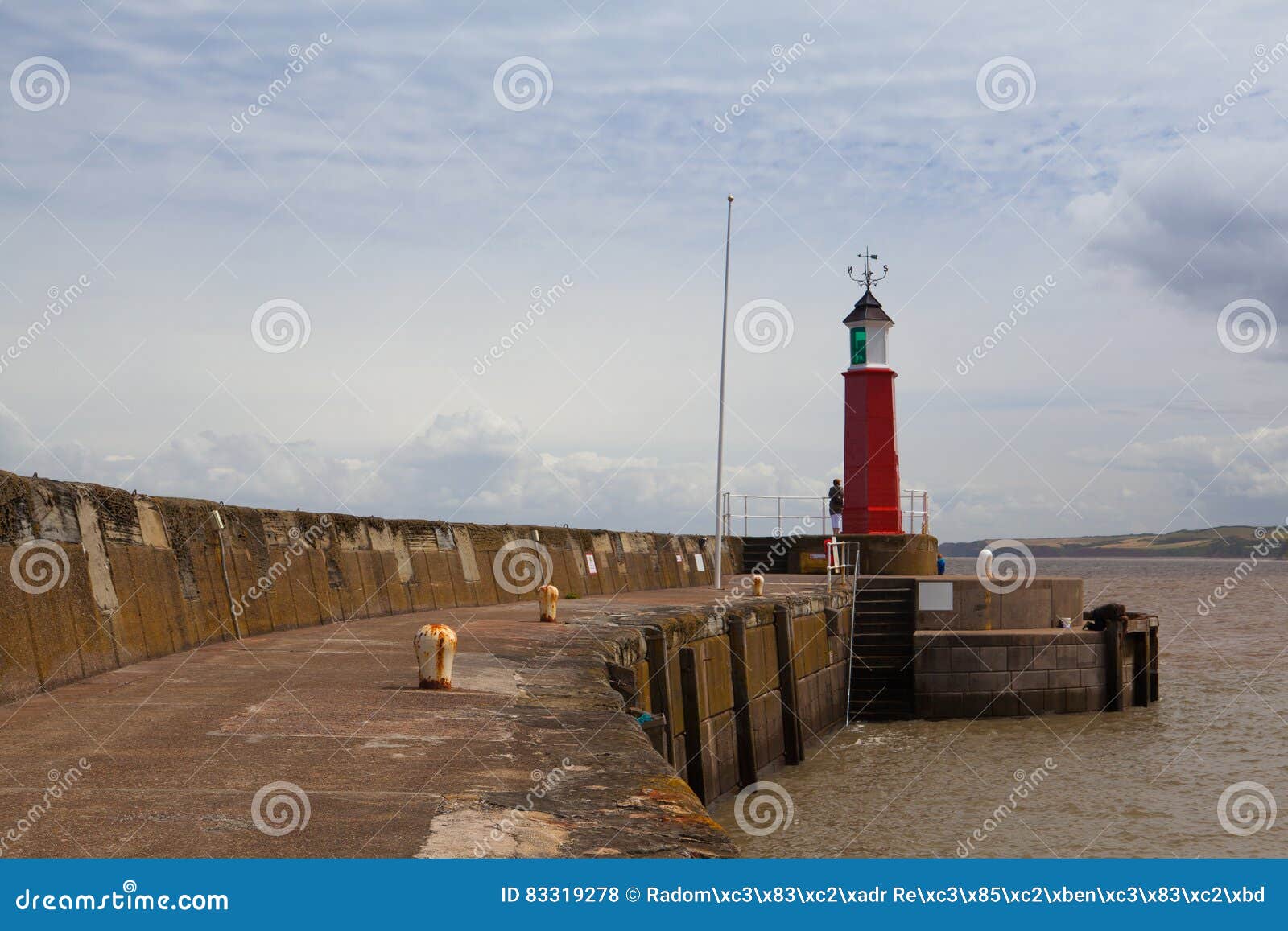 The Pier Jetty and Harbour , Watchet, England Stock Photo - Image of ...