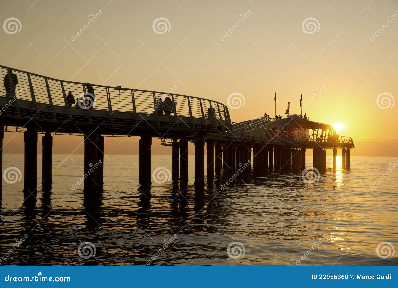 Pier at Lido Di Camaiore Italy Stock Photo - Image of landscape ...