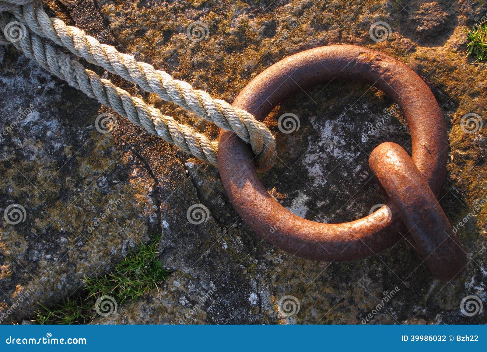 Pier mooring ring stock photo. Image of stone, secure - 39986032