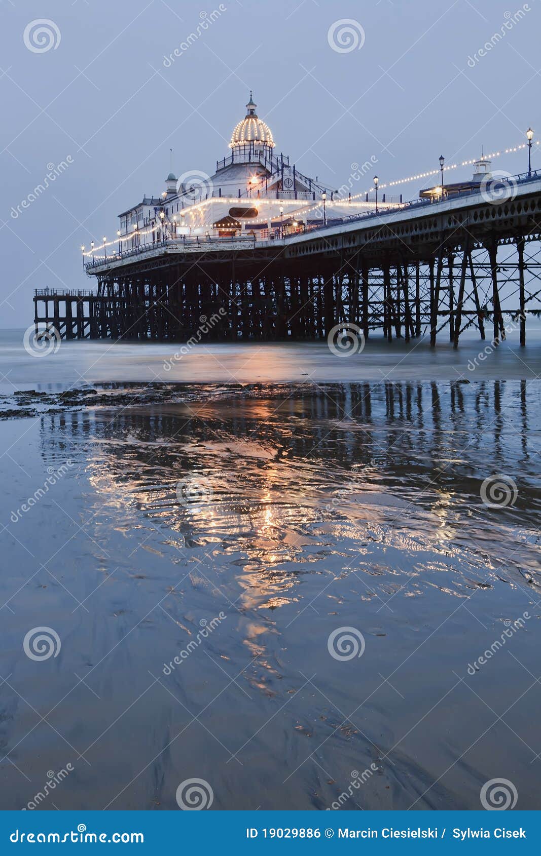 Pier at night stock photo. Image of peaceful, scenic - 19029886