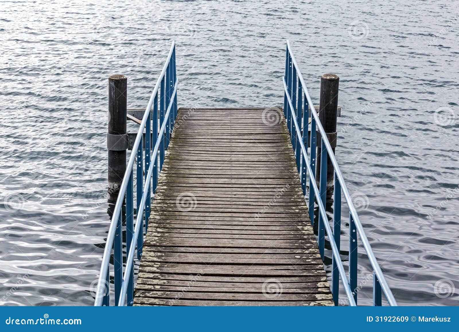 Pier Over the Waters of the Lake Stock Image - Image of lake, calm ...