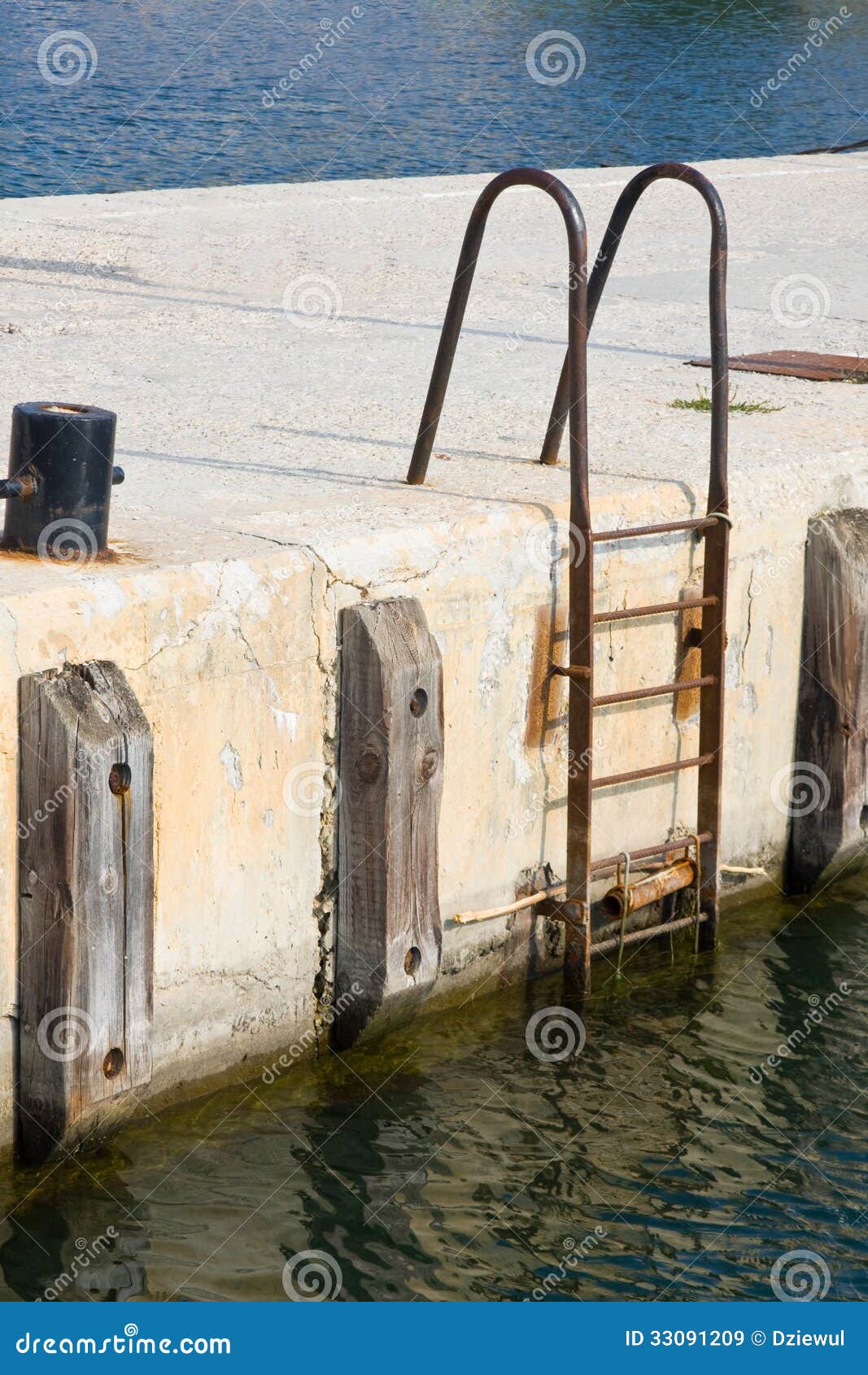 Pier over waters stock image. Image of bridge, diving - 33091209
