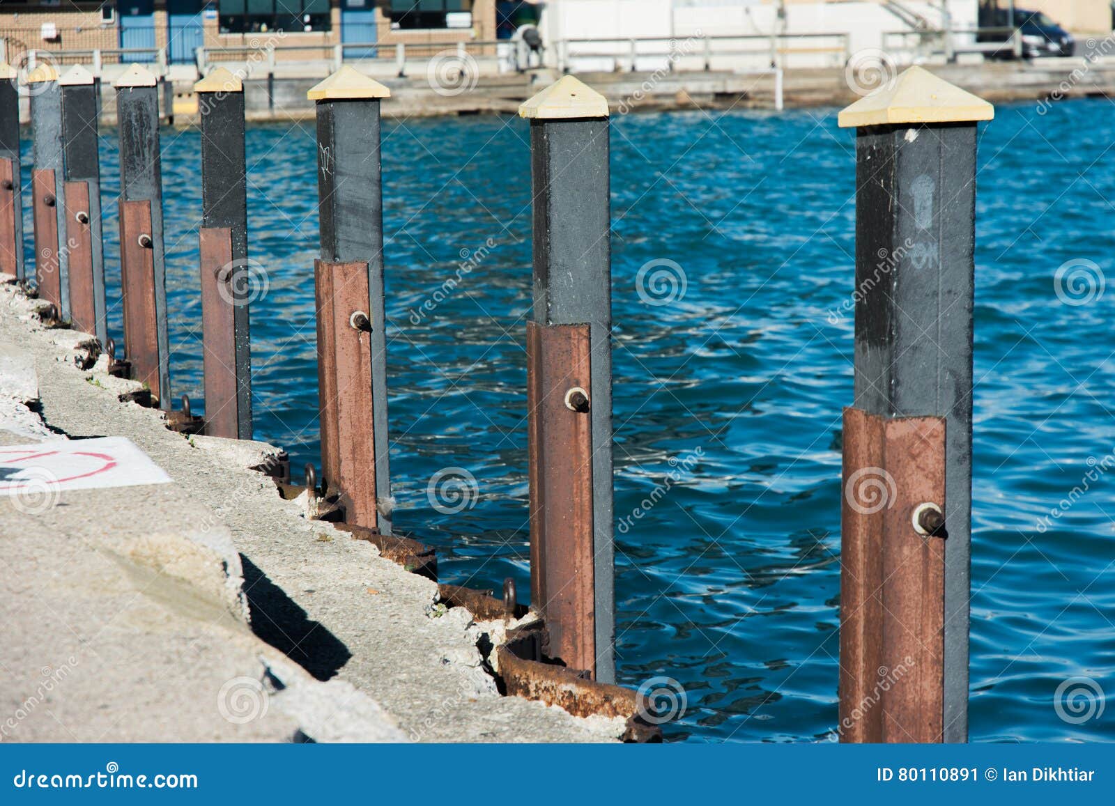 Pier poles stock image. Image of switzerland, lake, landscape - 80110891