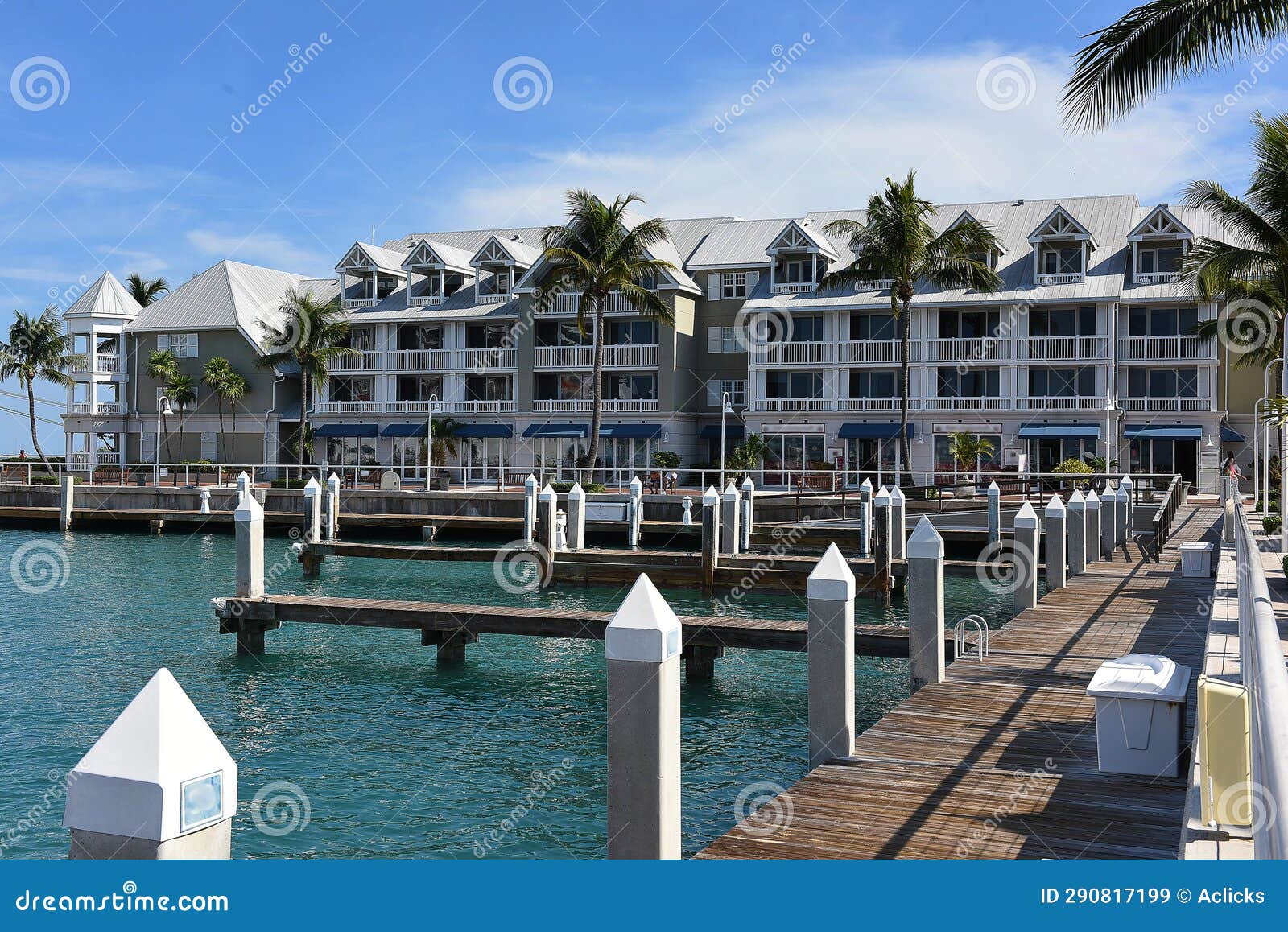Pier on the Port of Key West, Florida Stock Image - Image of dusk, port ...