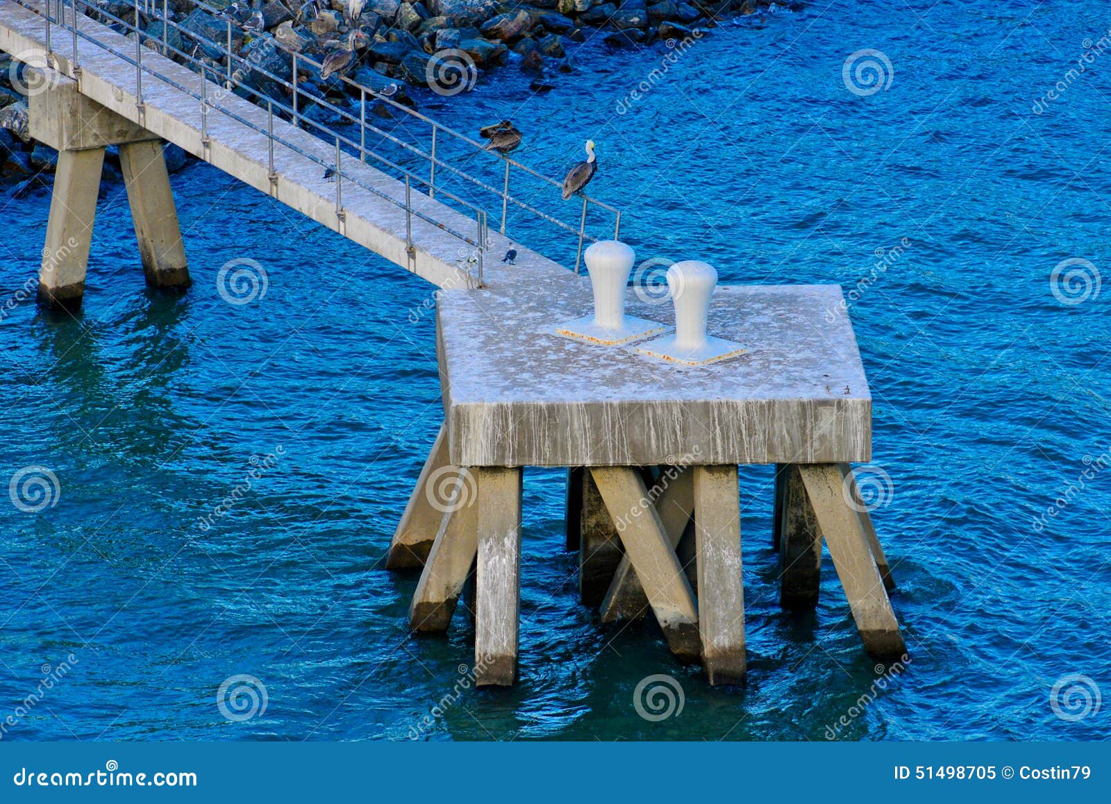 Pier and rocks stock image. Image of nature, water, summer - 51498705