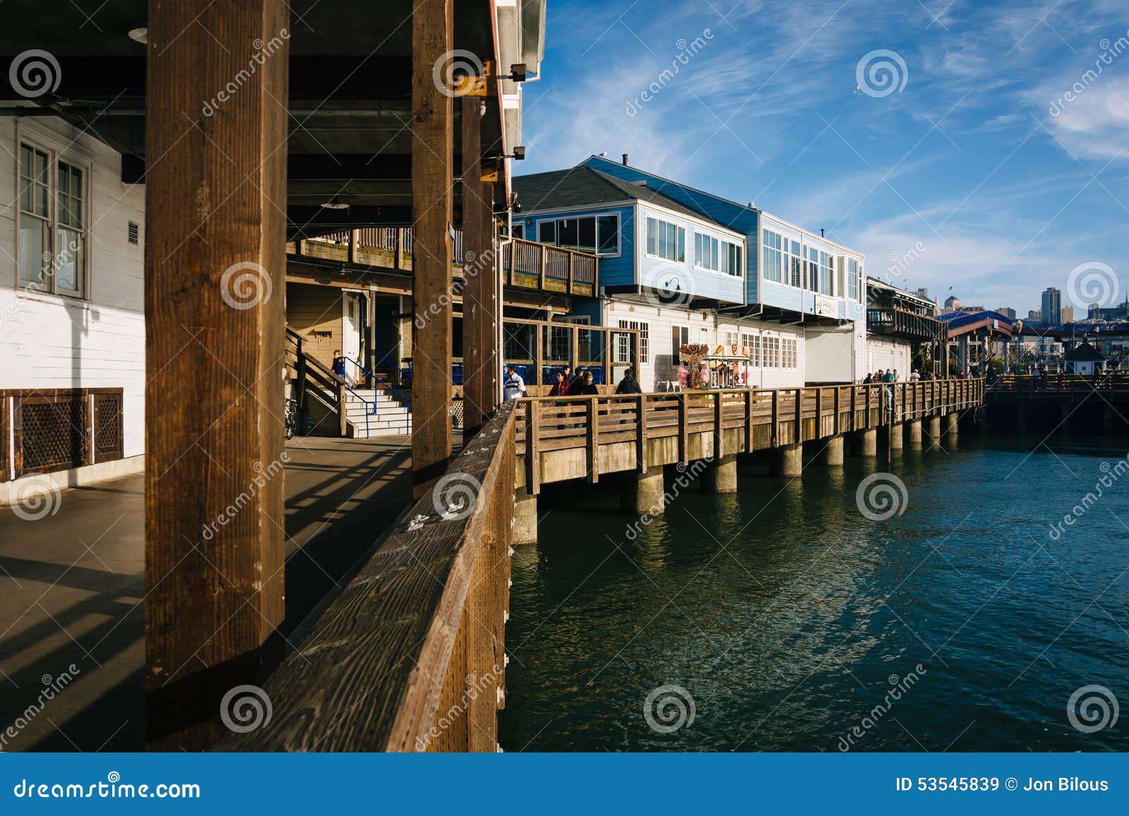 Pier 39, in San Francisco editorial stock image. Image of buildings ...