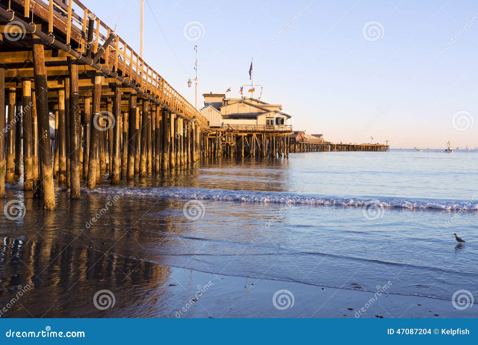 Pier in Santa Barbara stock photo. Image of landmark - 47087204