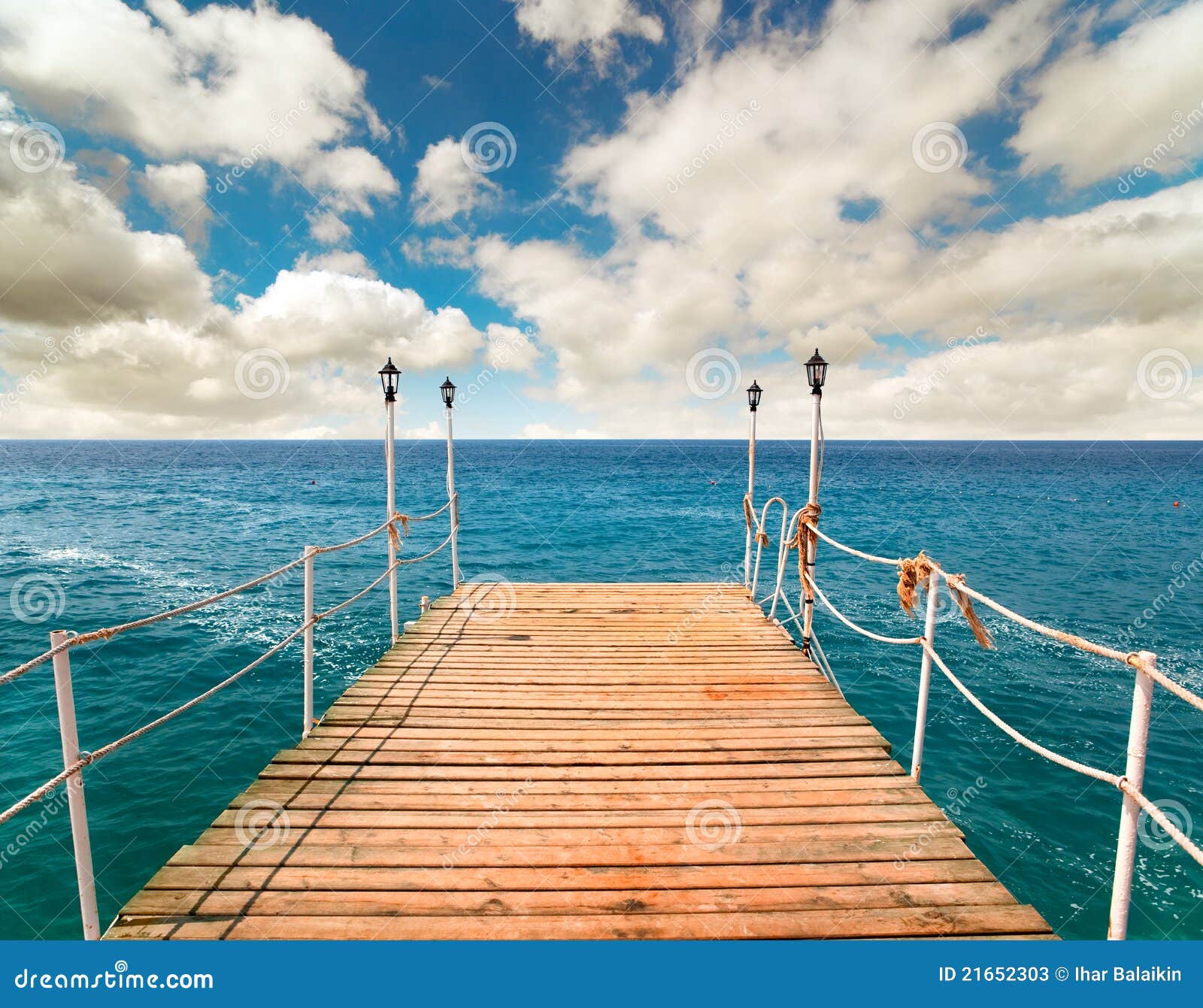 Pier in the sea stock image. Image of ocean, outside - 21652303